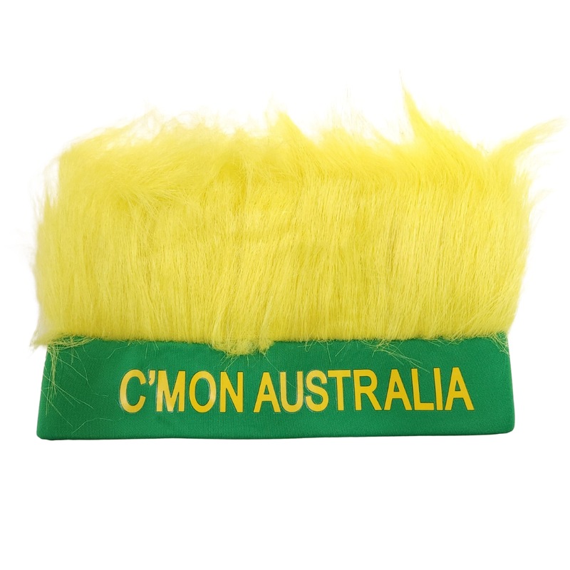 Buy Aussie Team Supporter Hair Novelty Headband Green & Gold Australia ...