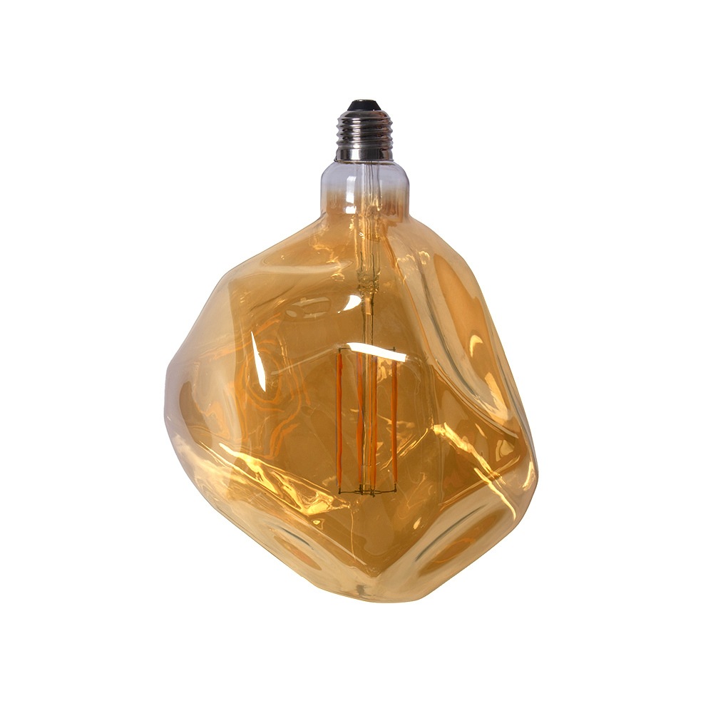 Buy Edison LED Light Globe Faceted 4 Watt Filament Bulb 23cm E27 Amber ...