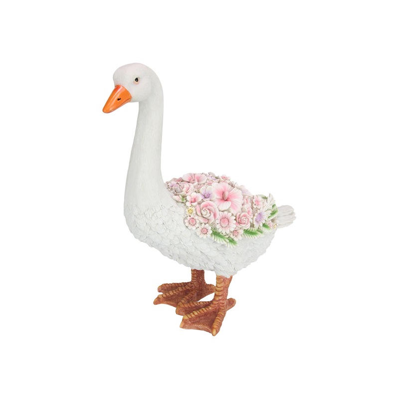 Buy Standing Goose Floral Realistic Design 44cm Height Polyresin 1pce ...