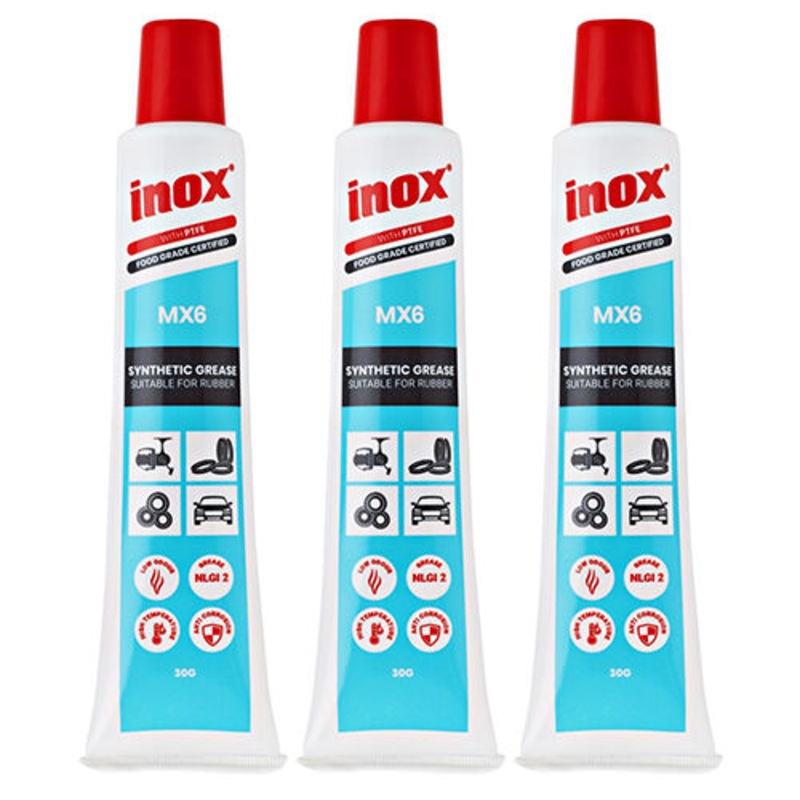 Buy 3 Pack Inox MX6 Extreme Pressure Fully Synthetic Grease 30g Tubes ...