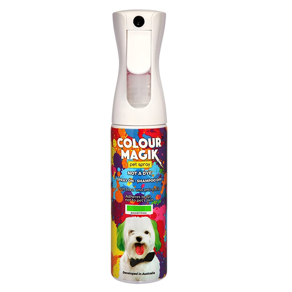 Buy Colour Magik Non-Toxic Hair Colour Pet Spray Emerald Green 280ml ...
