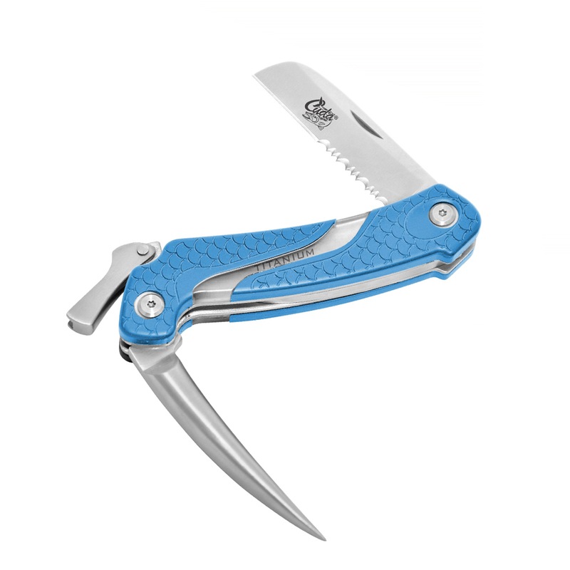 Buy Cuda Titanium Bonded Marlin Spike Folding Knife 110mm Closed Length ...