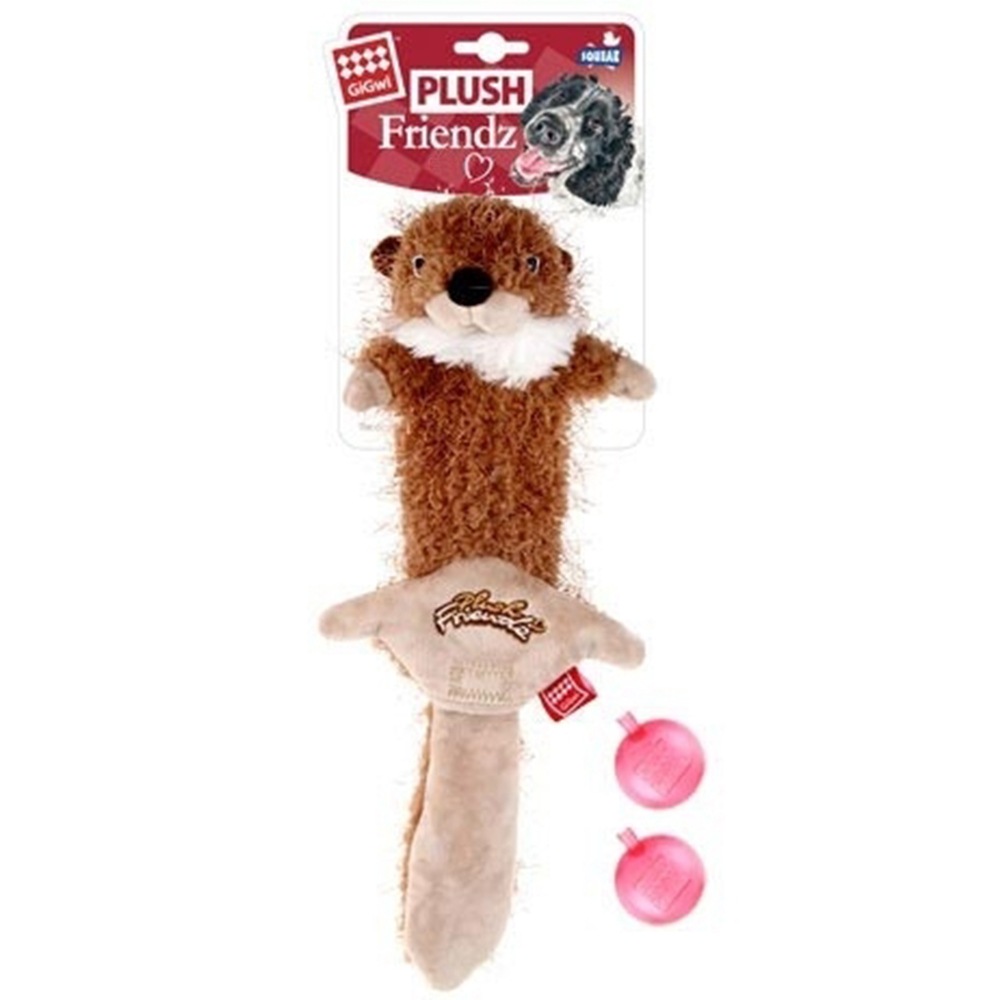 Buy Gigwi Plush Friendz Dog Toy Squirrel Skin Large - MyDeal Australia