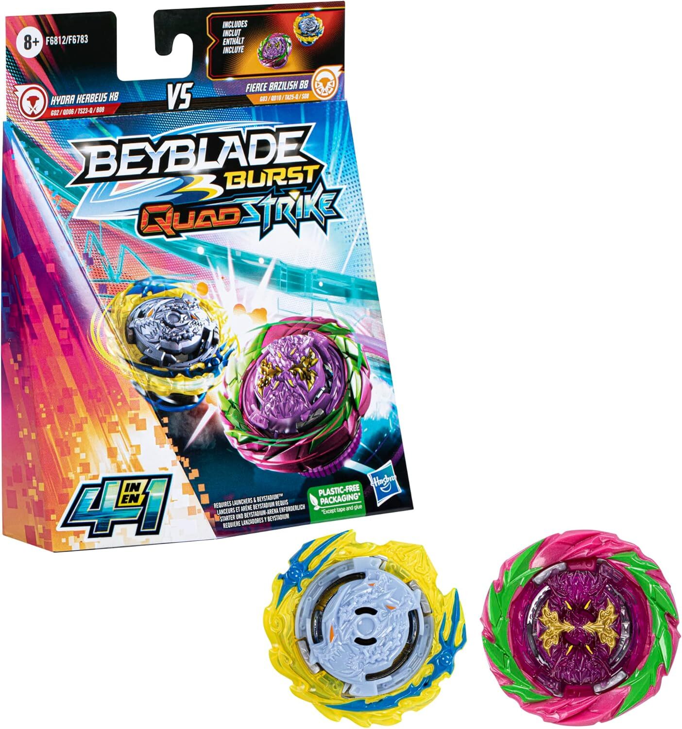 Buy Hasbro Beyblade Burst QuadStrike Dual for Ages 8+ Assorted ...