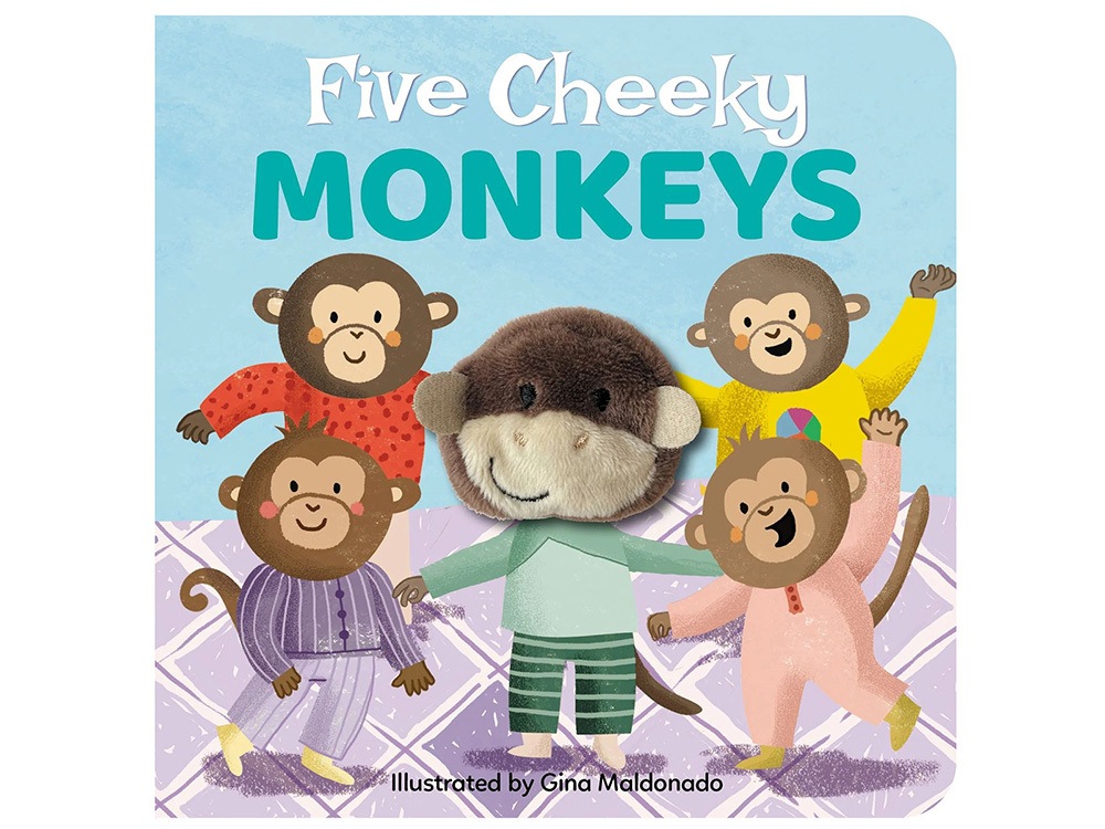 Buy Lake Press Five Cheeky Monkeys Finger Puppet Childrens Book ...