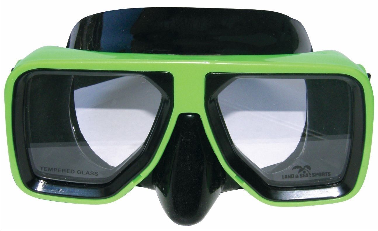 Buy LAND & SEA GREAT BARRIER REEF TWIN LENS BLACK SILICONE MASK ...