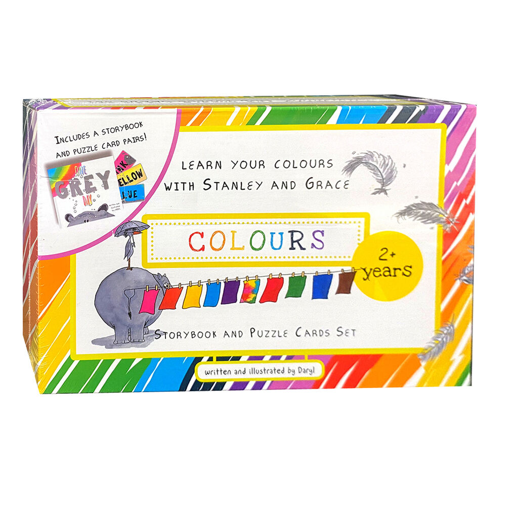 Buy Sense & Grow Colours Storybook & Puzzle Cards Set for Children ...