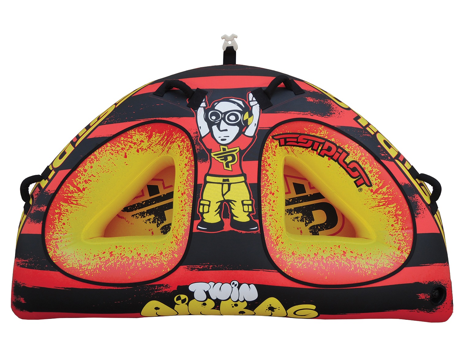 Buy Test Pilot Twin Airbag 2 Person Inflatable Towable Water Ski Tube ...