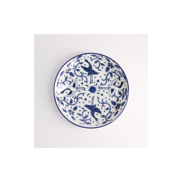 Buy 4x Tokyo Design Porcelain Round Plate Maizuru Blue Pattern 16cm ...