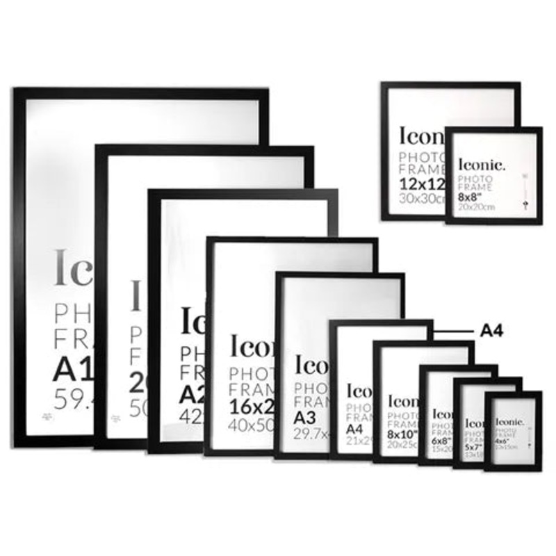 Buy Iconic Frame Black - 21x29.7cm/A4 - MyDeal