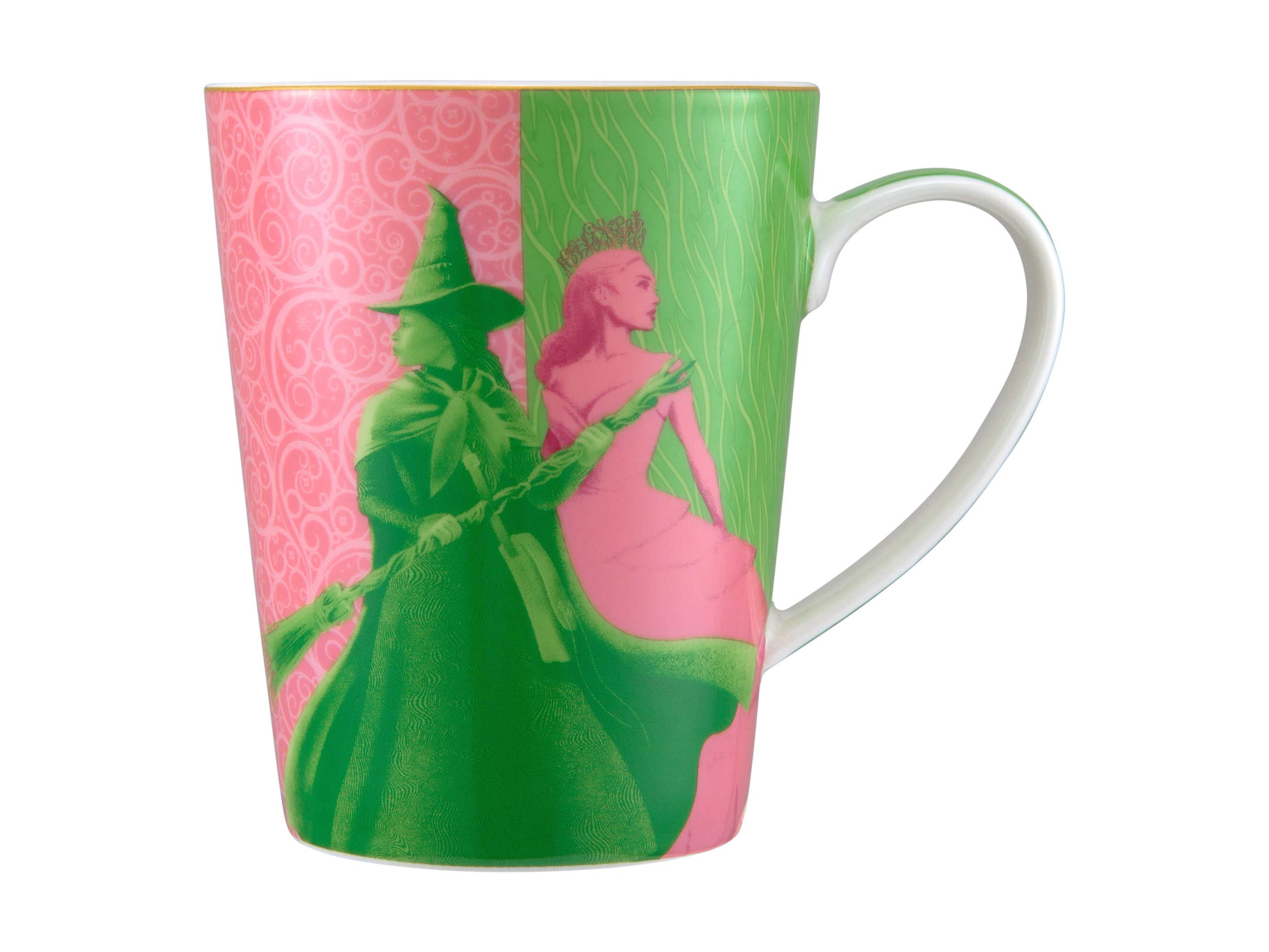 Buy Maxwell & Williams Wicked Magical Conical Mug 450ml - Pink & Green ...