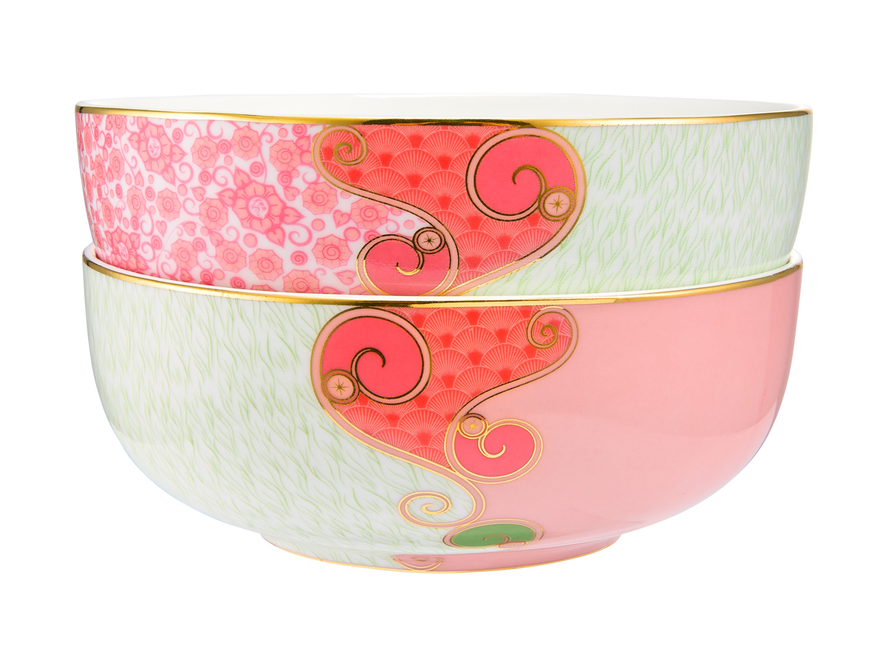 Buy Maxwell & Williams Wicked Pink Goes Good With Green Bowls 12.5x5cm ...