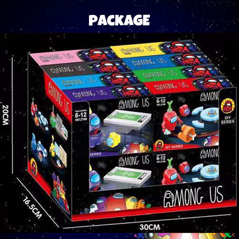 Buy 10 Figure 8 Set Among Us Game Model Building Block Brick Classic ...