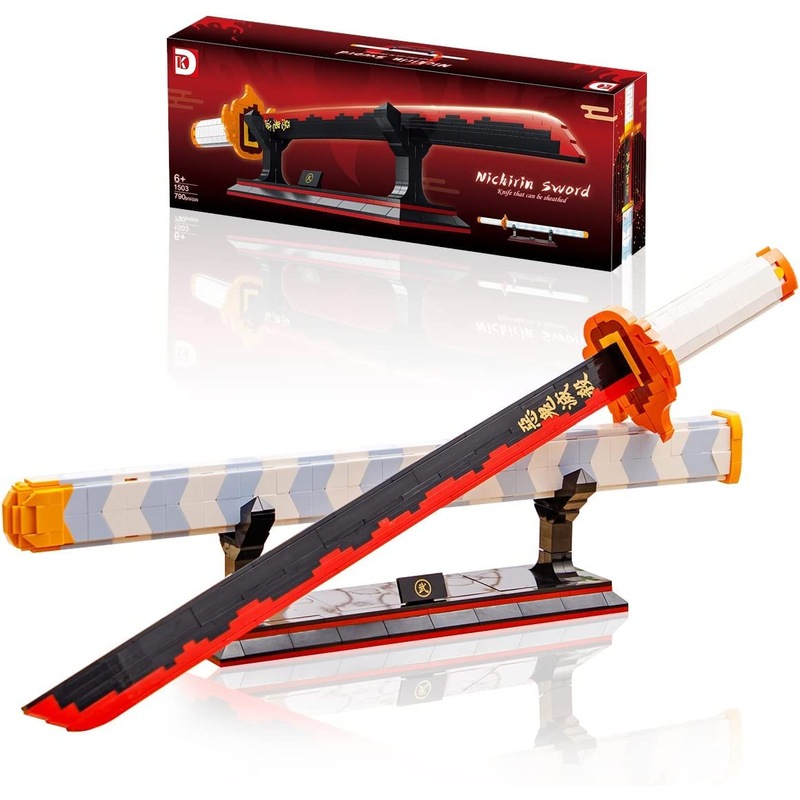Buy 790Pcs Demon Slayer Swords Splicing Building Block Model Blocks ...