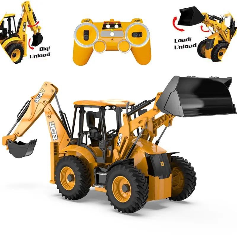 Buy Double E E589 003 2.4G 1 20 RC JCB Backhoe Loader 2 in 1 Loader Digger Bulldozer Excavator Engineering truck MyDeal