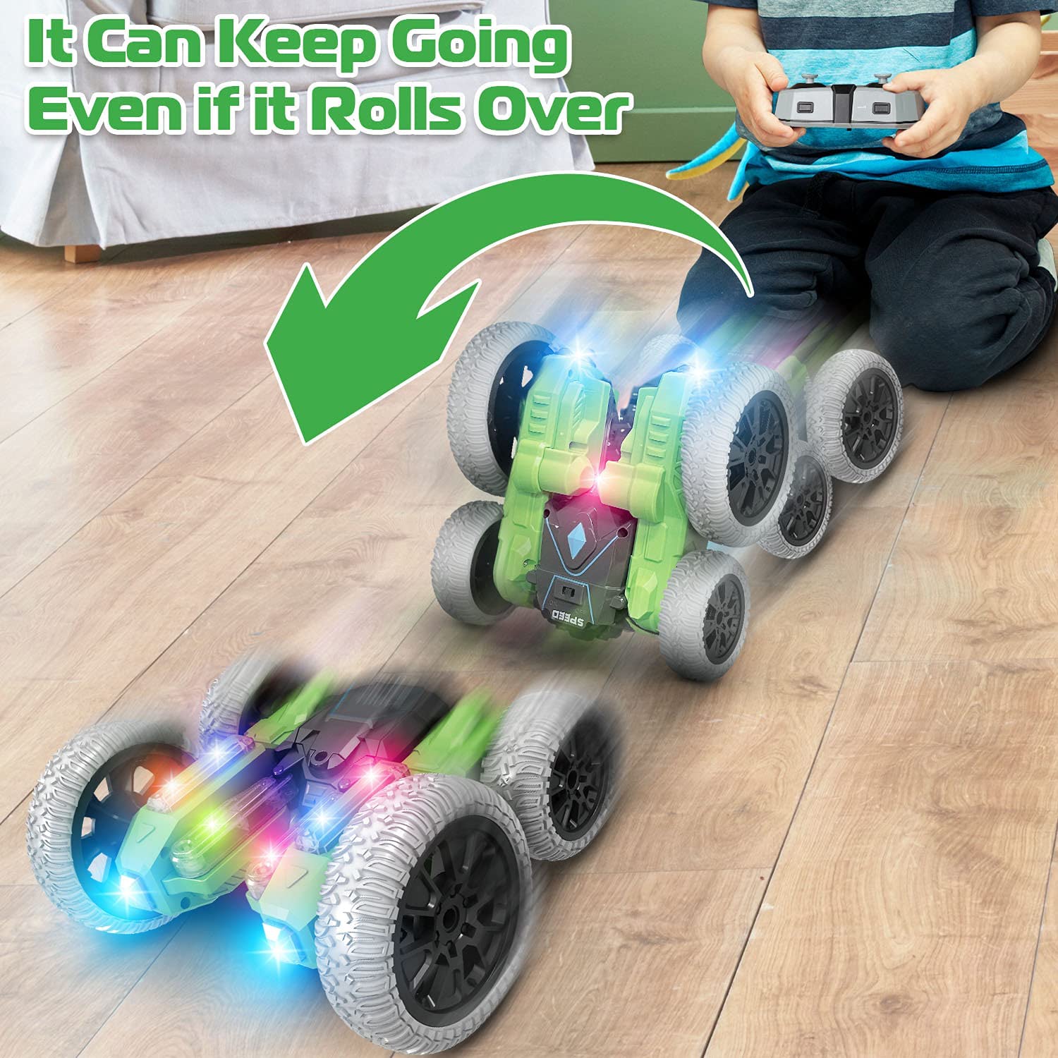 Remote control car that flips over and keeps going store