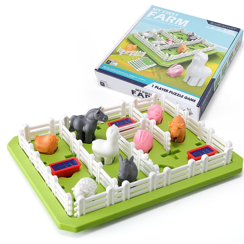 Buy My First Farm Animals Puzzle Board Game Educational Toy Boy and ...