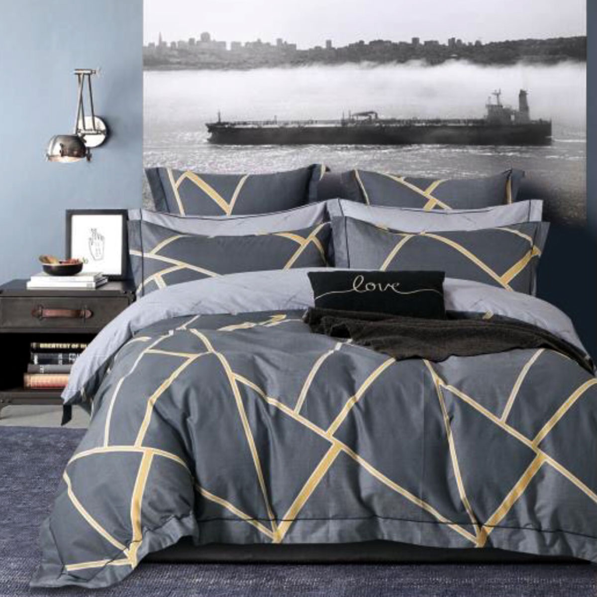 Buy Koula Aspect 100% Cotton Quilt Cover Set - MyDeal Australia