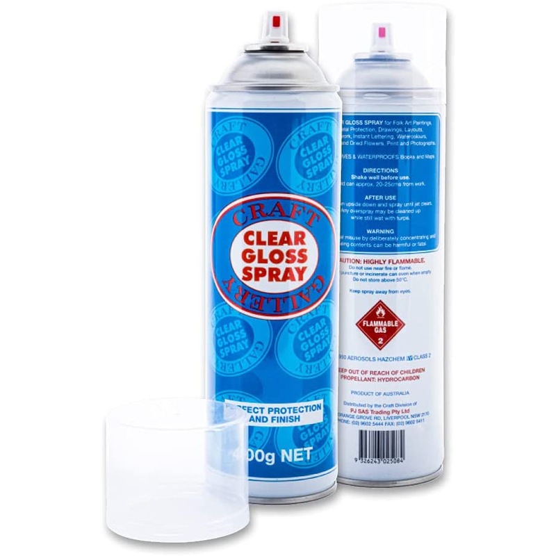 Buy 2PK Clear Gloss Spray Sealant Smudge Proof Moisture Resistant Art ...