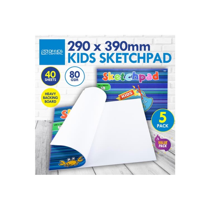 Buy 5PK Kids Sketchpad Art Craft Draw Paint Imagination Fun Home School ...