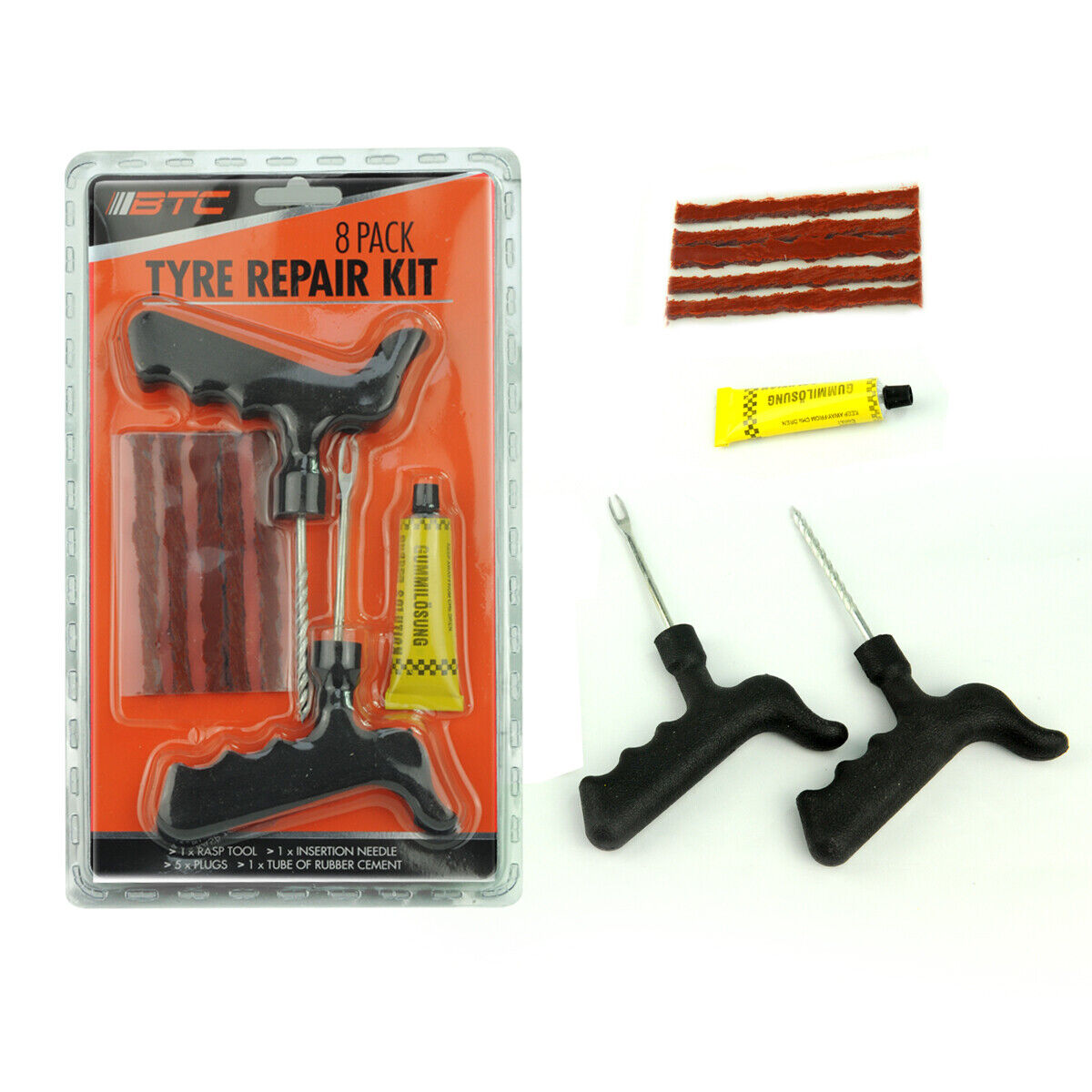 Buy Tyre Repair Kit-Complete Set Tire Puncture Motorcycle Bike ...
