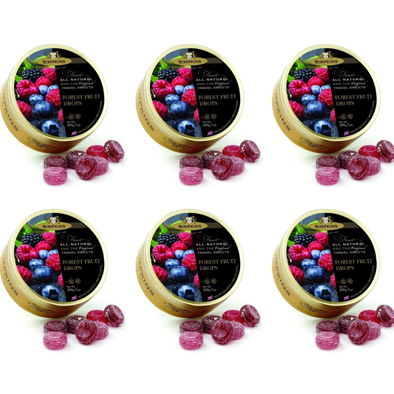 Buy 6 x Simpkins Forest Fruit Drops 200g Tin Sweets Candy Lollies - MyDeal