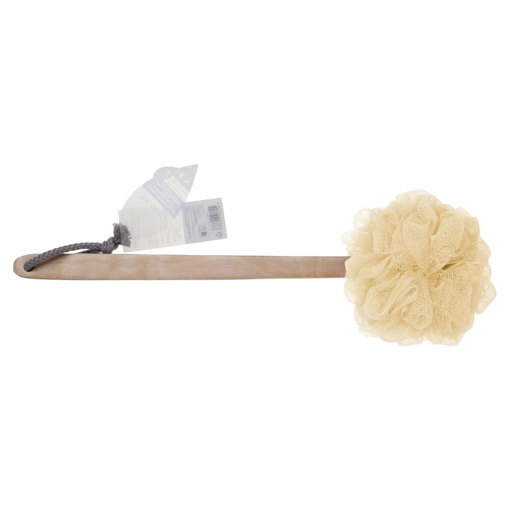Buy Basicare Natural Mesh Sponge With Wooden Handle - MyDeal Australia
