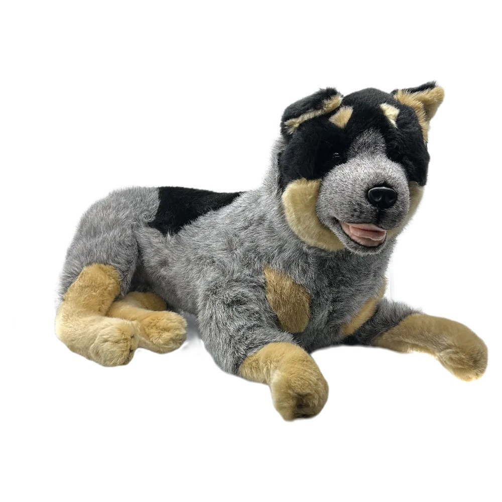 Buy Bocchetta Plush Toys "Orazio" Blue Heeler Cattle Dog Lying Extra ...