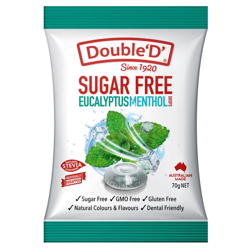 Buy Double D Sugar Free 70g Eucalyptus Menthol - MyDeal