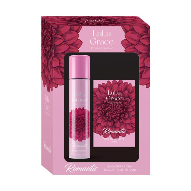 Buy Lulu Grace Gift Set 100ml Eau De Toilette EDT and 75ml Body Spray Romantic - MyDeal