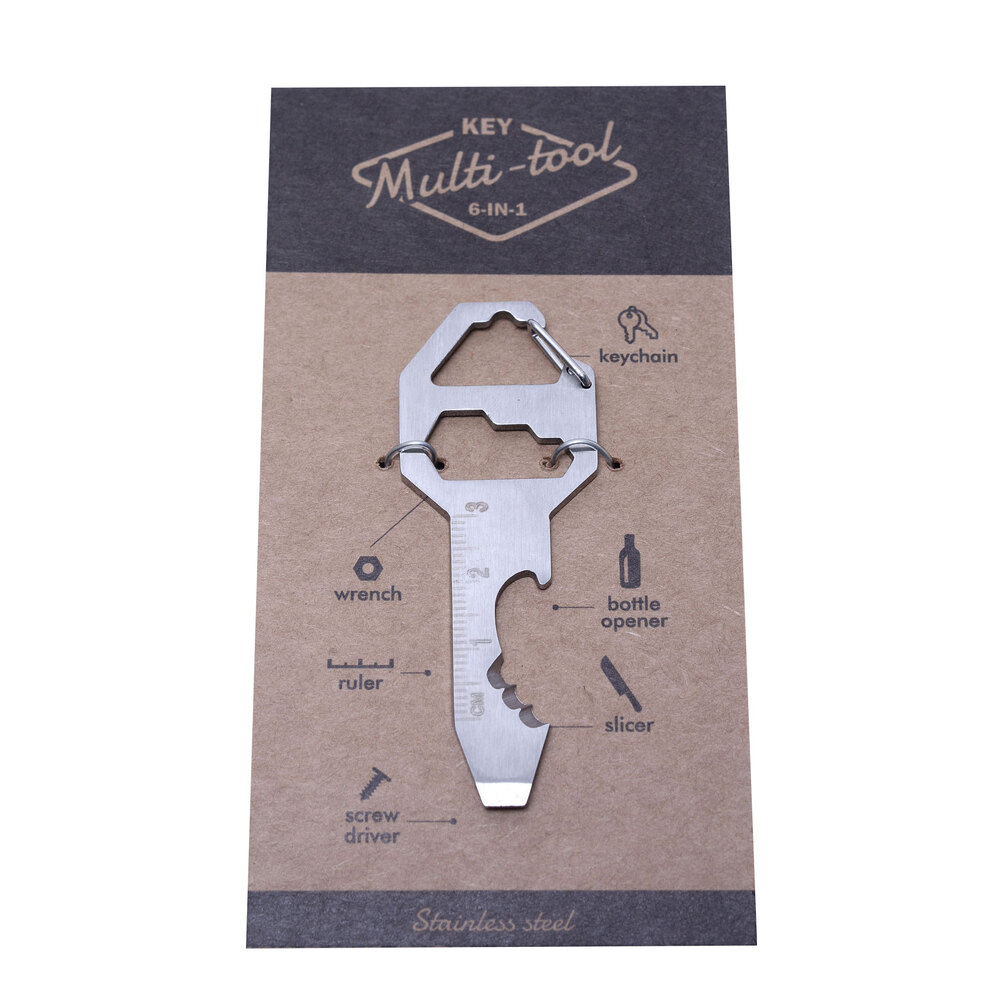 Buy Multi Tool Key Ring Functions As Bottle Opener Wrench Ruler Screw ...