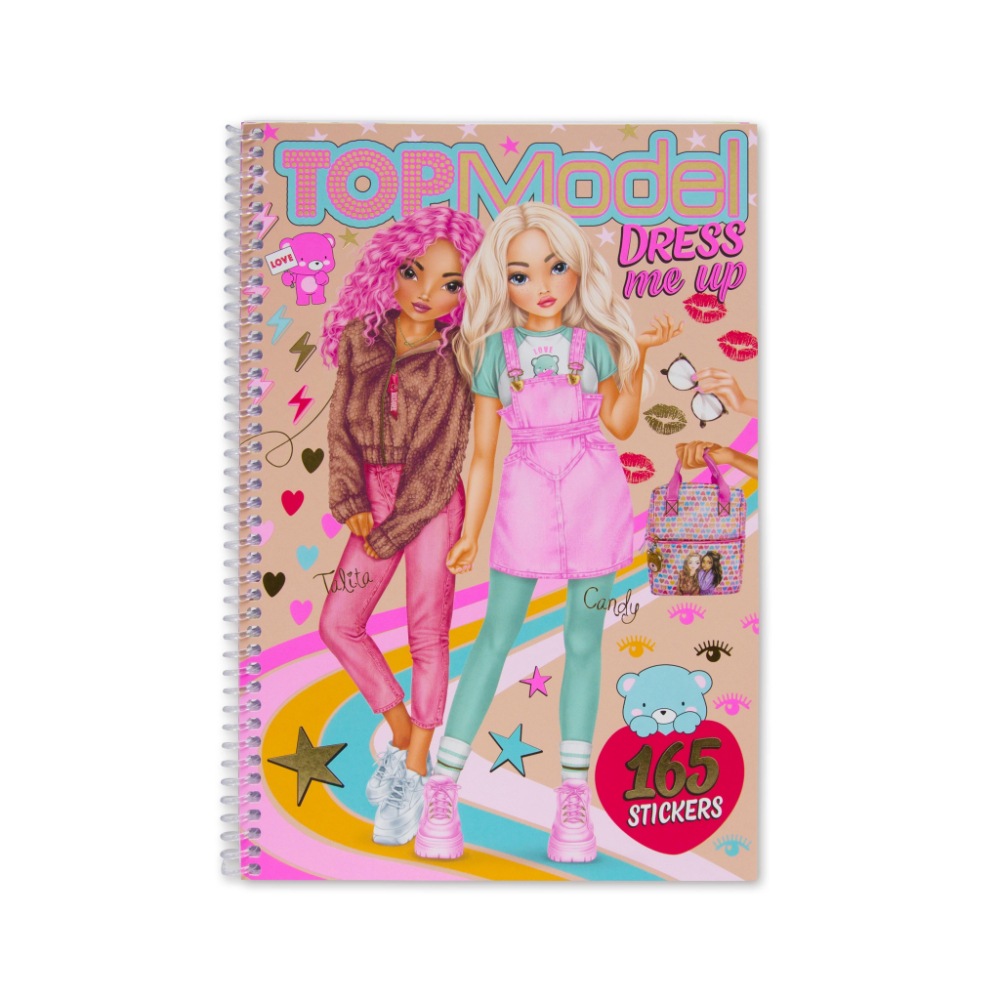 Buy Top Model Dress Me Up Sticker Book Talita & Candy - MyDeal Australia