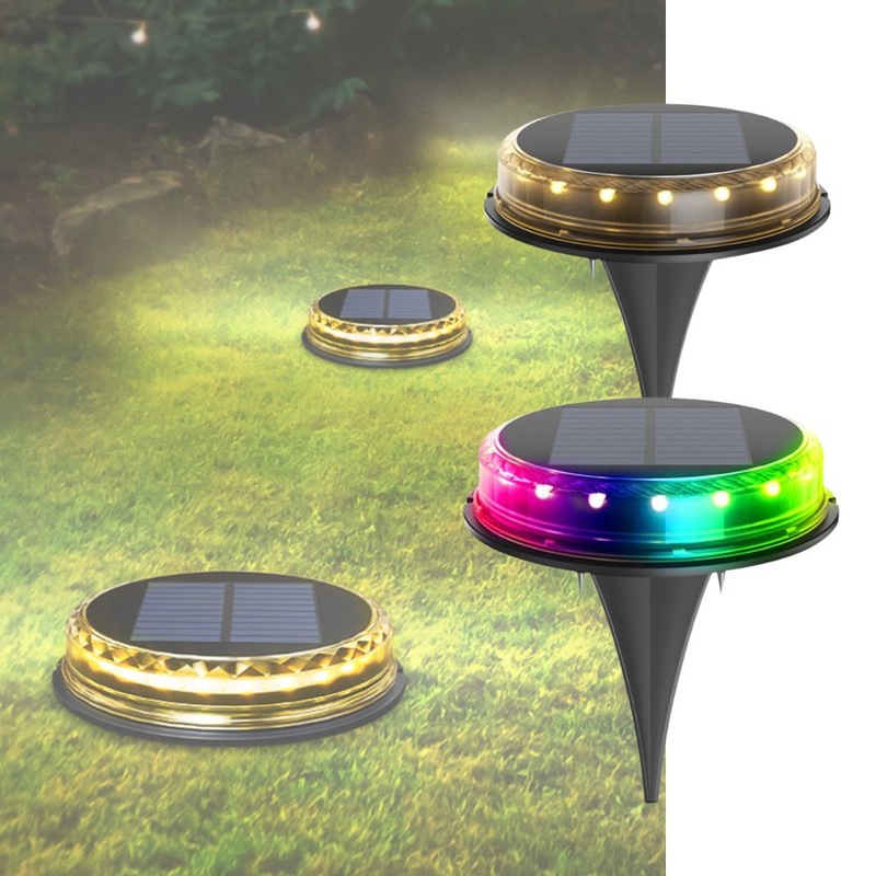 Buy Outdoor LED Ground Stake Lawn Lights - Solar Powered - MyDeal