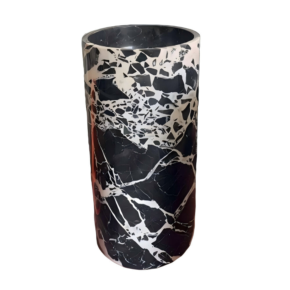 Buy 430*850mm Sunny Tile Viola Calacatta Black Marble Round ...