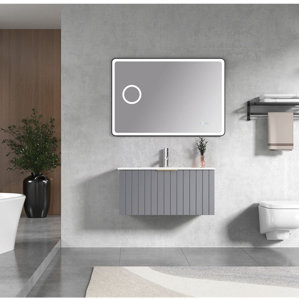 Buy 600-1200*460*420mm Roma RC580 Grey Linear Bathroom Cabinet Wall ...