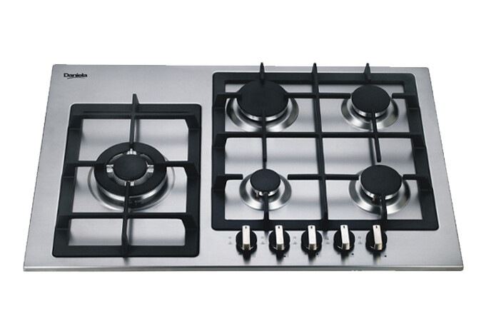 Buy 75cm Stainless Steel Gas Cooktop 5 Burner Gas Cooktop - MyDeal ...