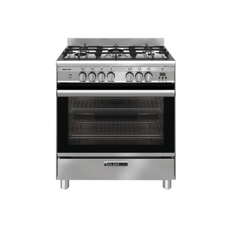 Buy 80cm Stainless Steel Dual Fuel Cooker - MyDeal