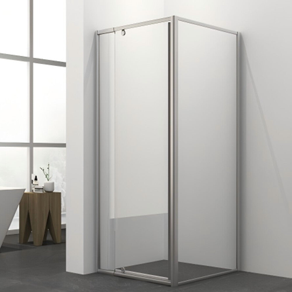 Buy 900-1200*2000mm Sunny L Shape Polished Aluminium Pivot Door With ...