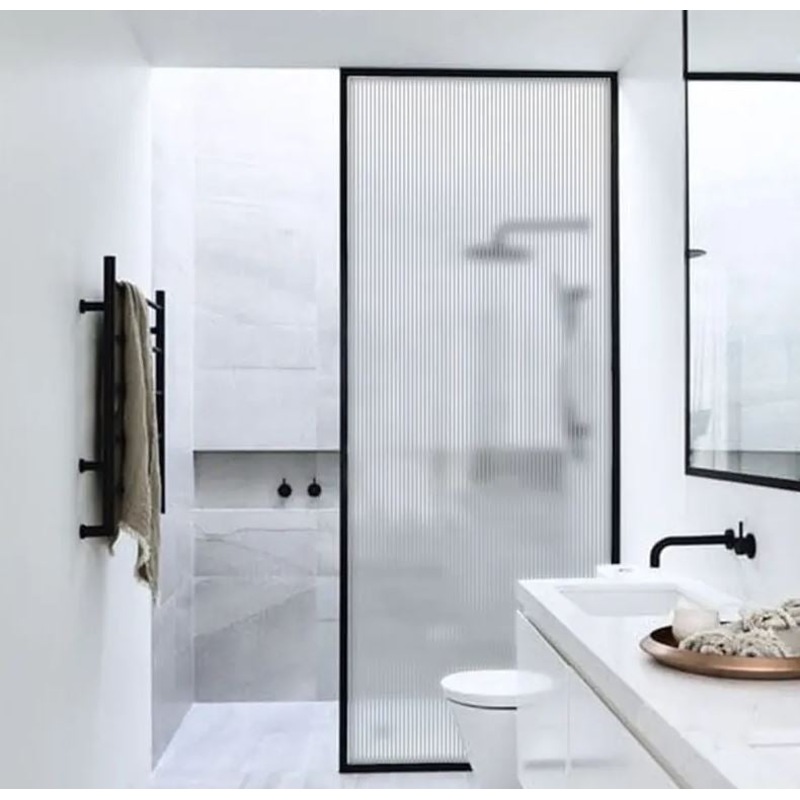 Buy 900-1200x2000mm Walk-in Shower Screen 8mm Narrowline Glass Single ...