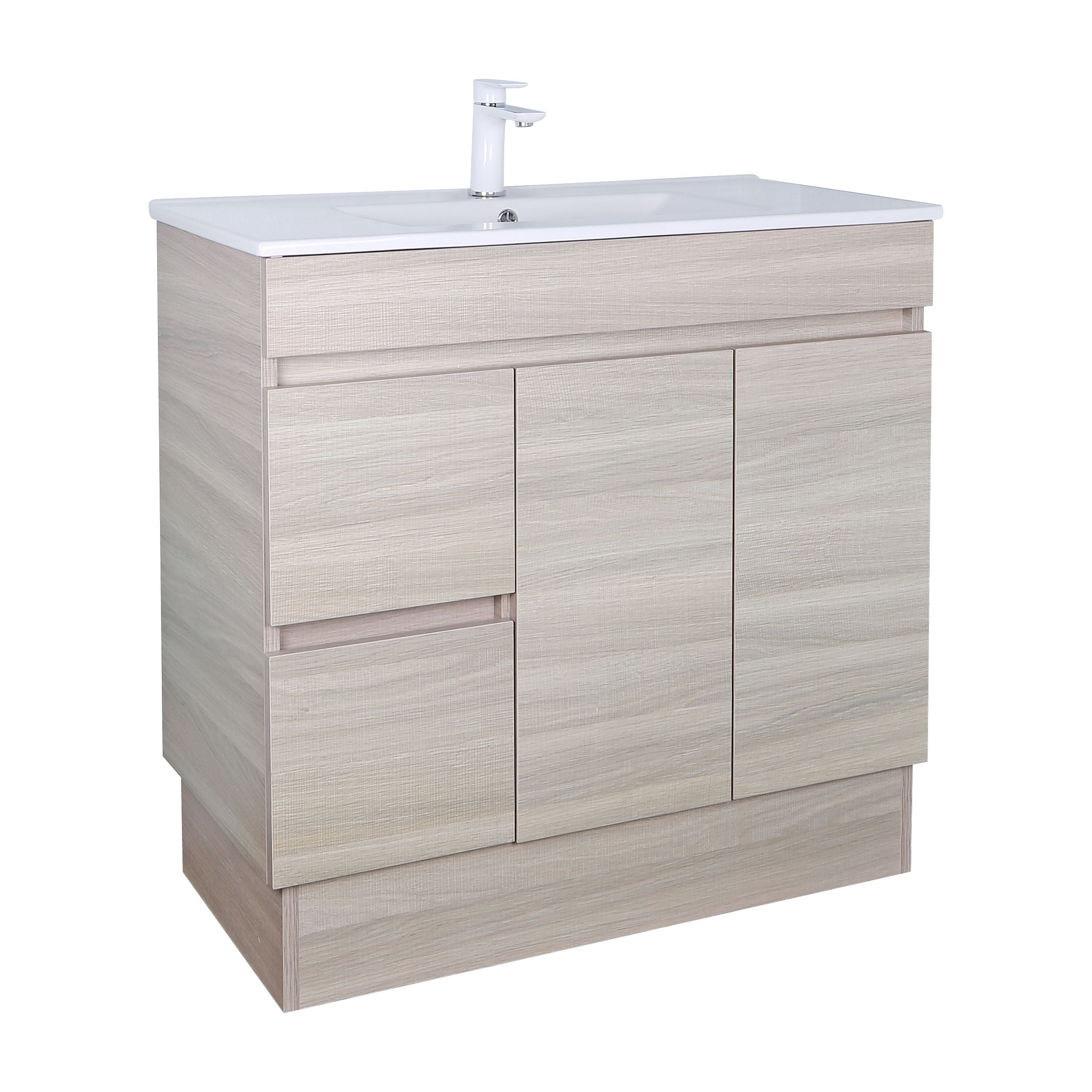 Buy 900-1500*460mm Bathroom Vanity PVC Evie OAK Freestanding Vanity ...