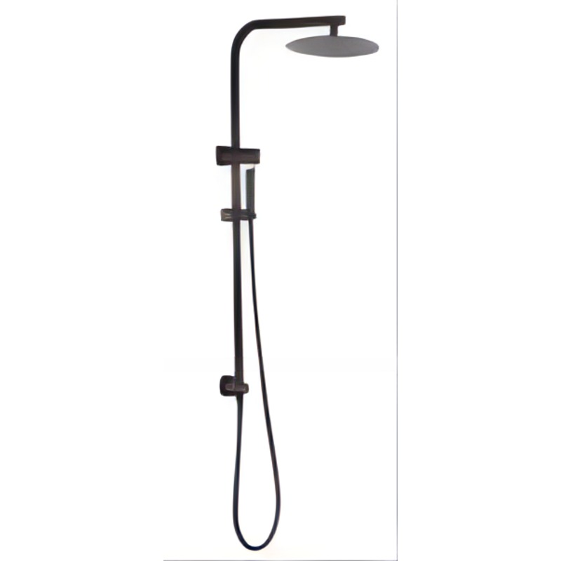 Buy Divine Brass Shower Column Microphone Matte Black Combo Set - MyDeal