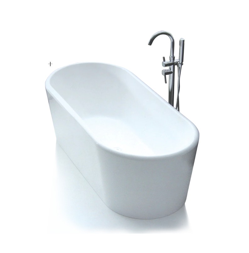 Buy FS12 1500/1700*750*600mm Bath Tub White/Black Acrylic Free Standing ...