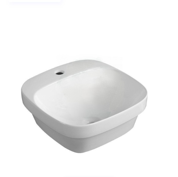 Buy Infinity Gloss White Ceramic Drop-In Basin Undermount Basin Wall ...