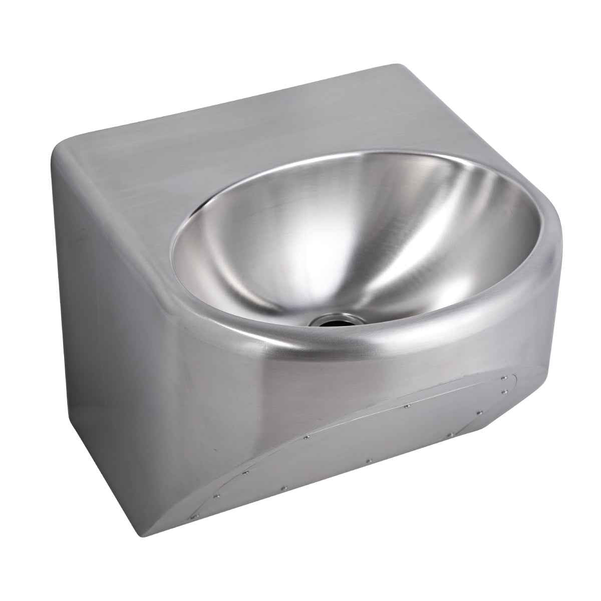 Buy Round Disabled Compliant Wall Mounted Stainless Steel Hand Basin ...