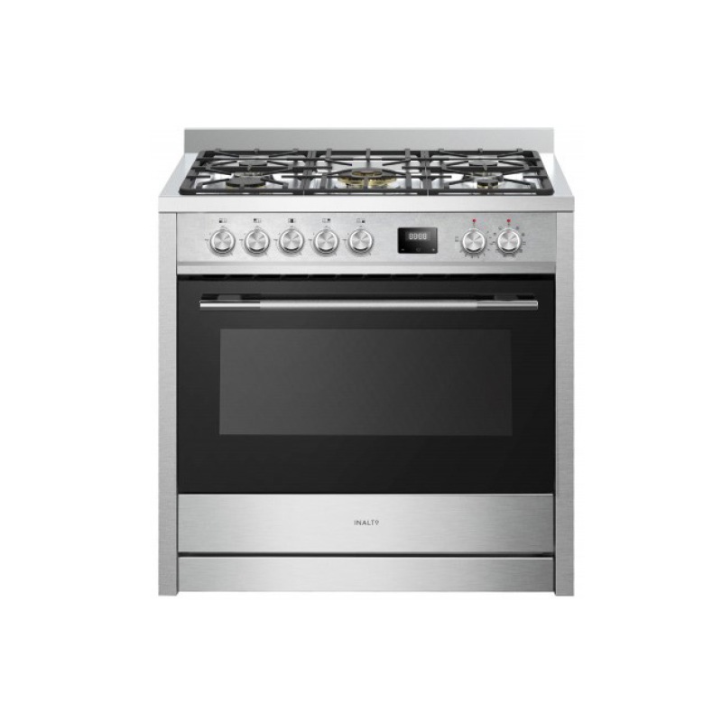 Buy 90cm Stainless Steel Freestanding Dual Fuel Cooker - MyDeal