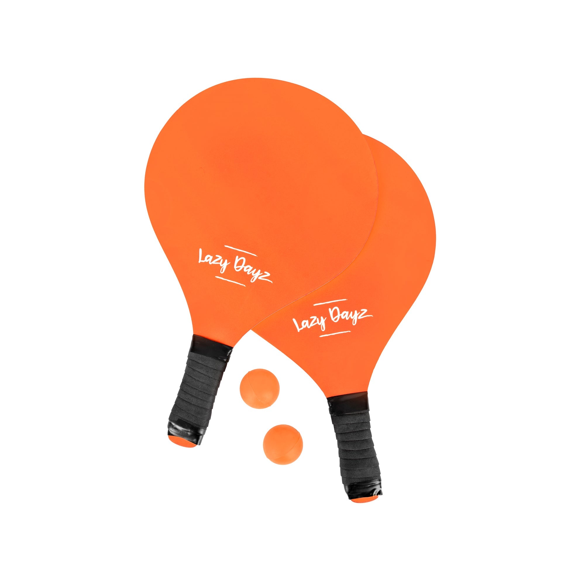 Buy Lazy Dayz Summer Wooden Beach Bats and 2 Balls Orange - MyDeal ...
