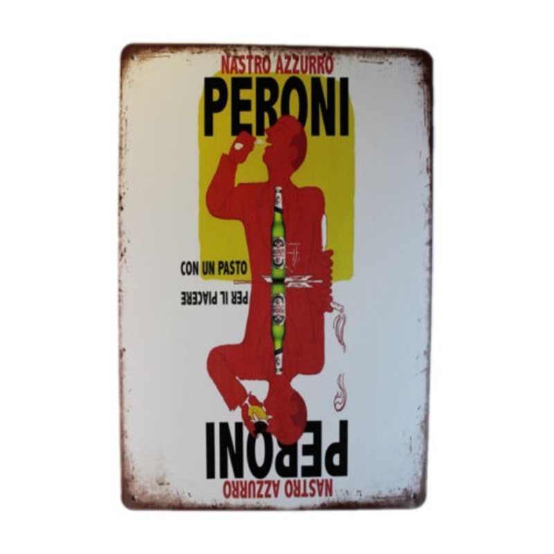 Buy 2x Tin Sign Peroni Beer Sprint Drink Bar Whisky Rustic Look - MyDeal