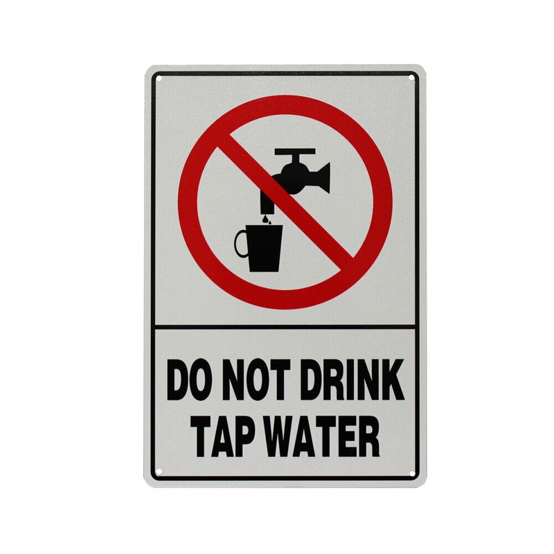 Buy 3x Warning Notice Do Not Drink Tap Water 200x300mm Office Safe ...