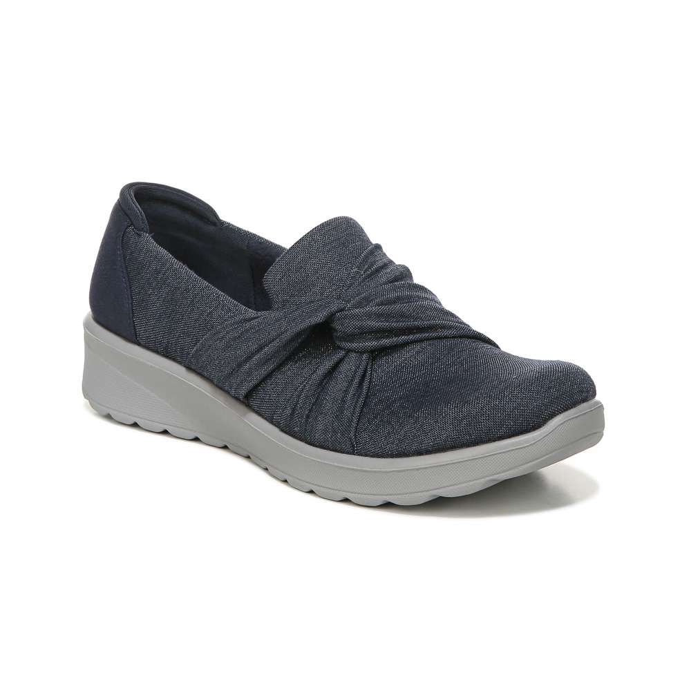 Buy Bzees Glimmer Slip-On - Navy Blue Shimmer - MyDeal Australia