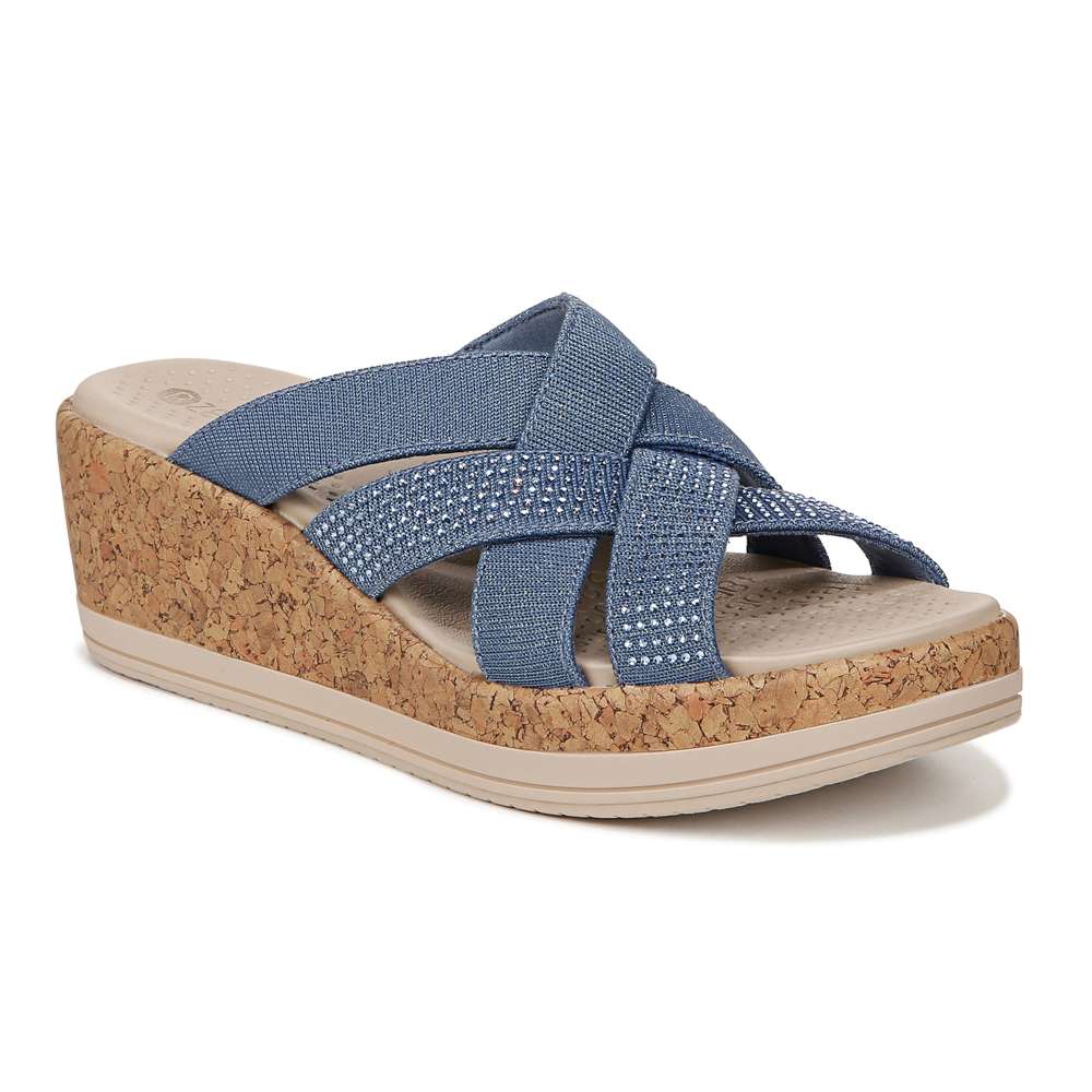 Buy Bzees Reign Wedge Sandal - Elemental Blue - MyDeal Australia